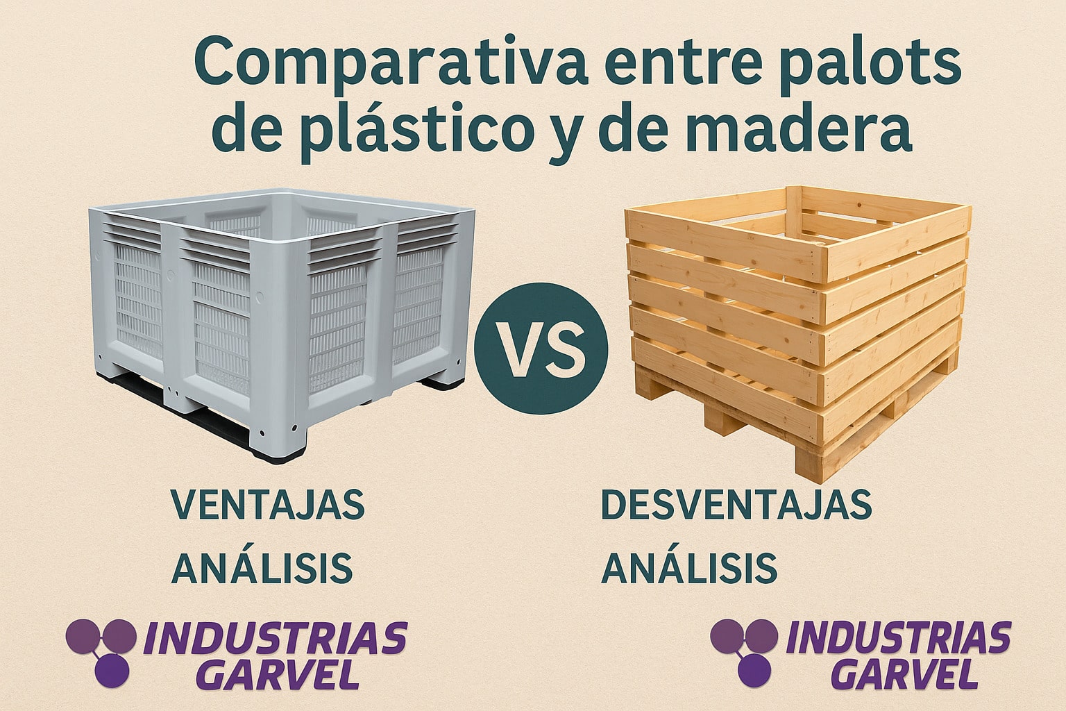 Comparativa entre palots de plástico y de madera